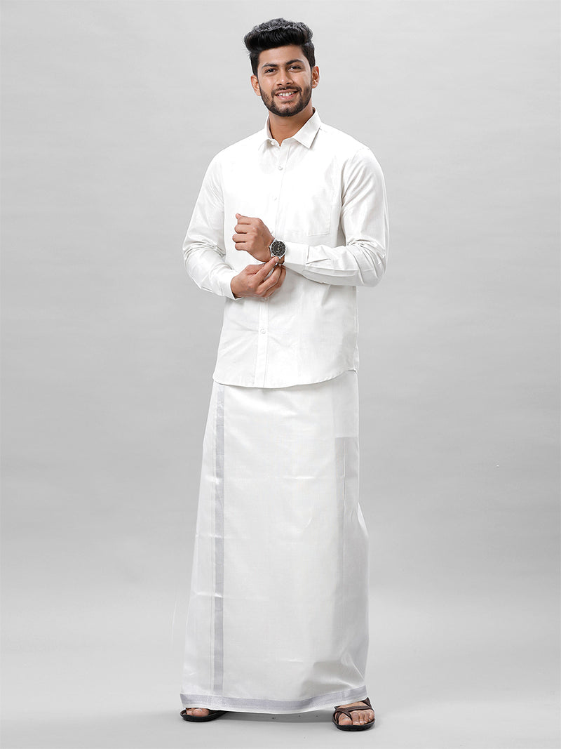 Buy Tissue Jari Dhoti & Shirt Sets Online | Best Tissue Jari Dhoti ...
