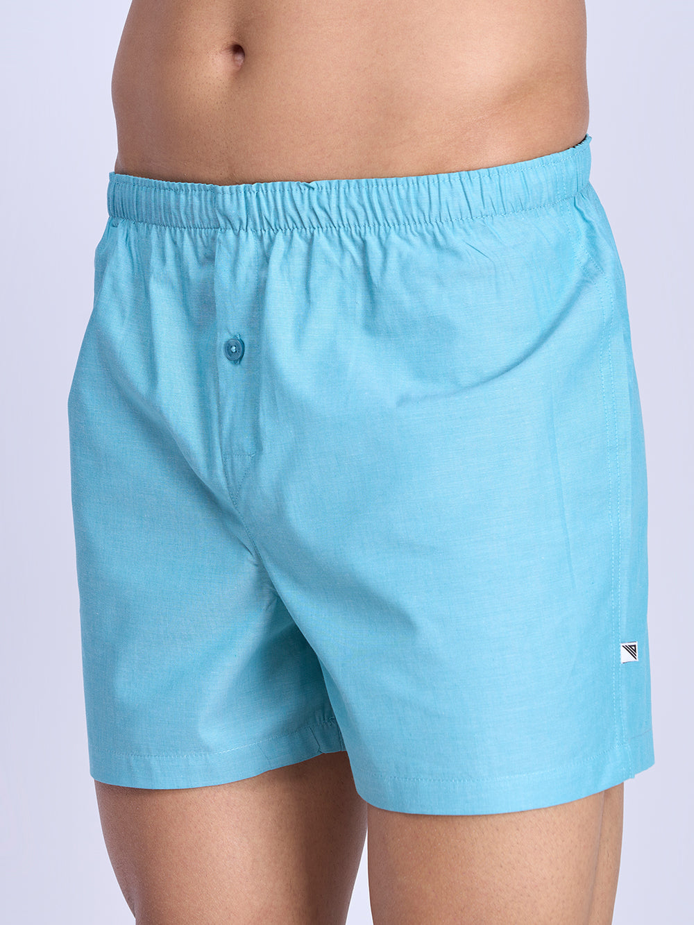 Unibro Mens Woven Inner Boxer Turquoise Shorts