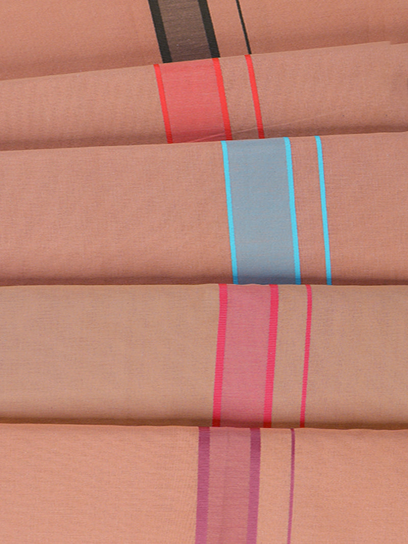 Ramraj Mens Assorted Fancy Border Dhoti Kavi Ahimsa