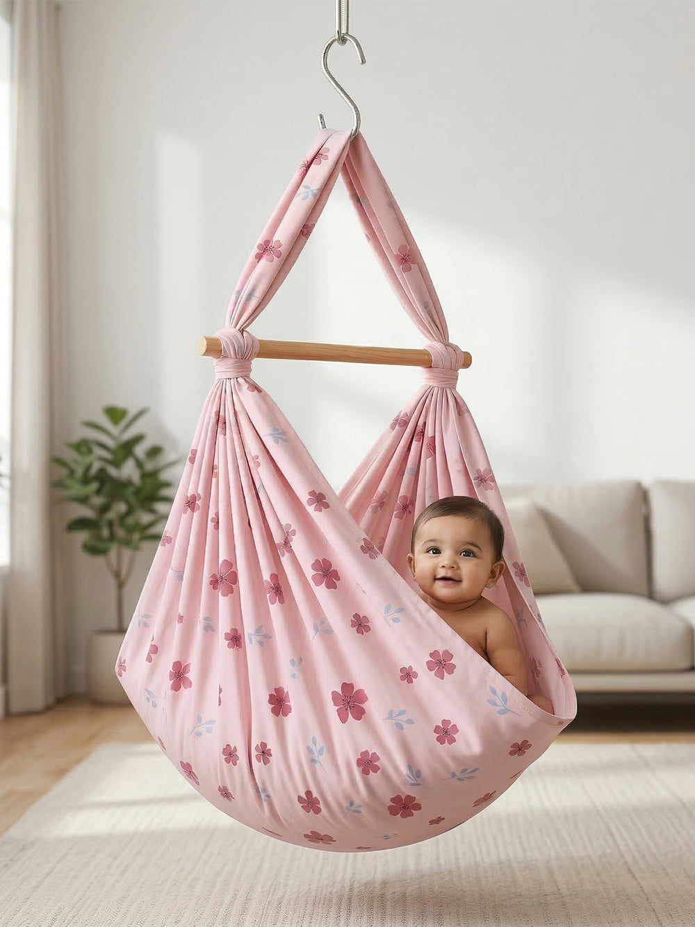Premium Soft Cotton Baby Hammock Stitched in Assorted Colours & Prints ...