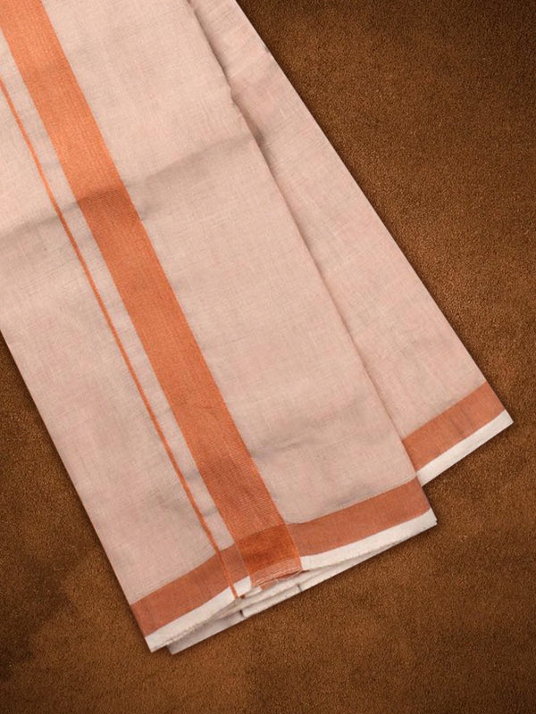Ramraj Mens Premium Handloom Tissue Double Dhoti with Copper Jari ...