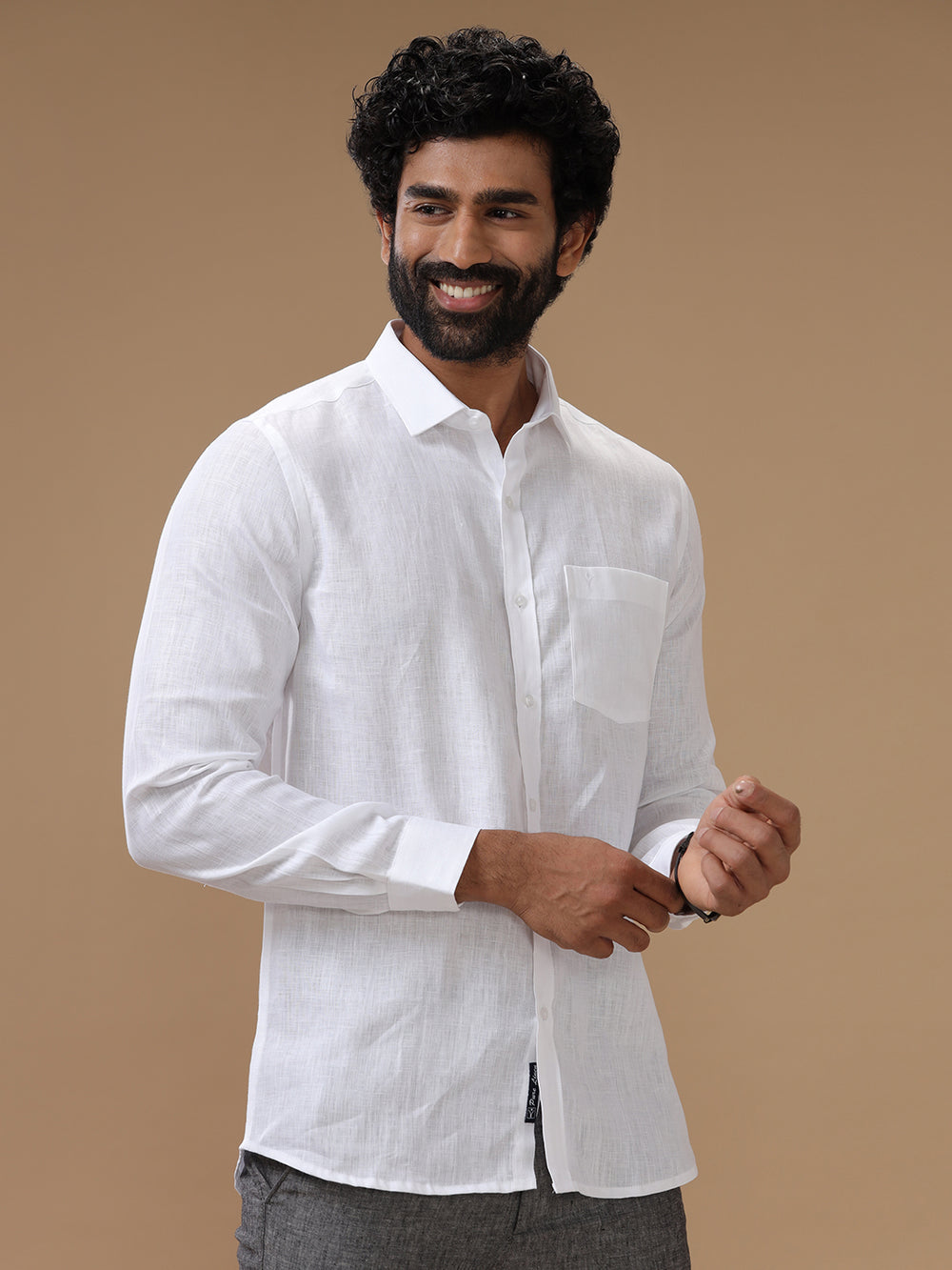PURE LINEN WHITE SHIRT