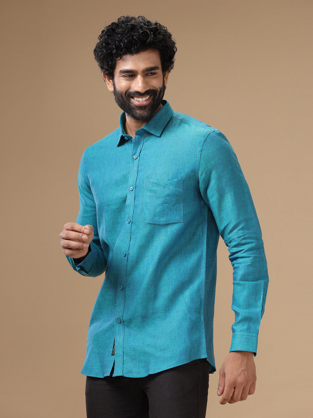 PURE LINEN COLOUR SHIRT