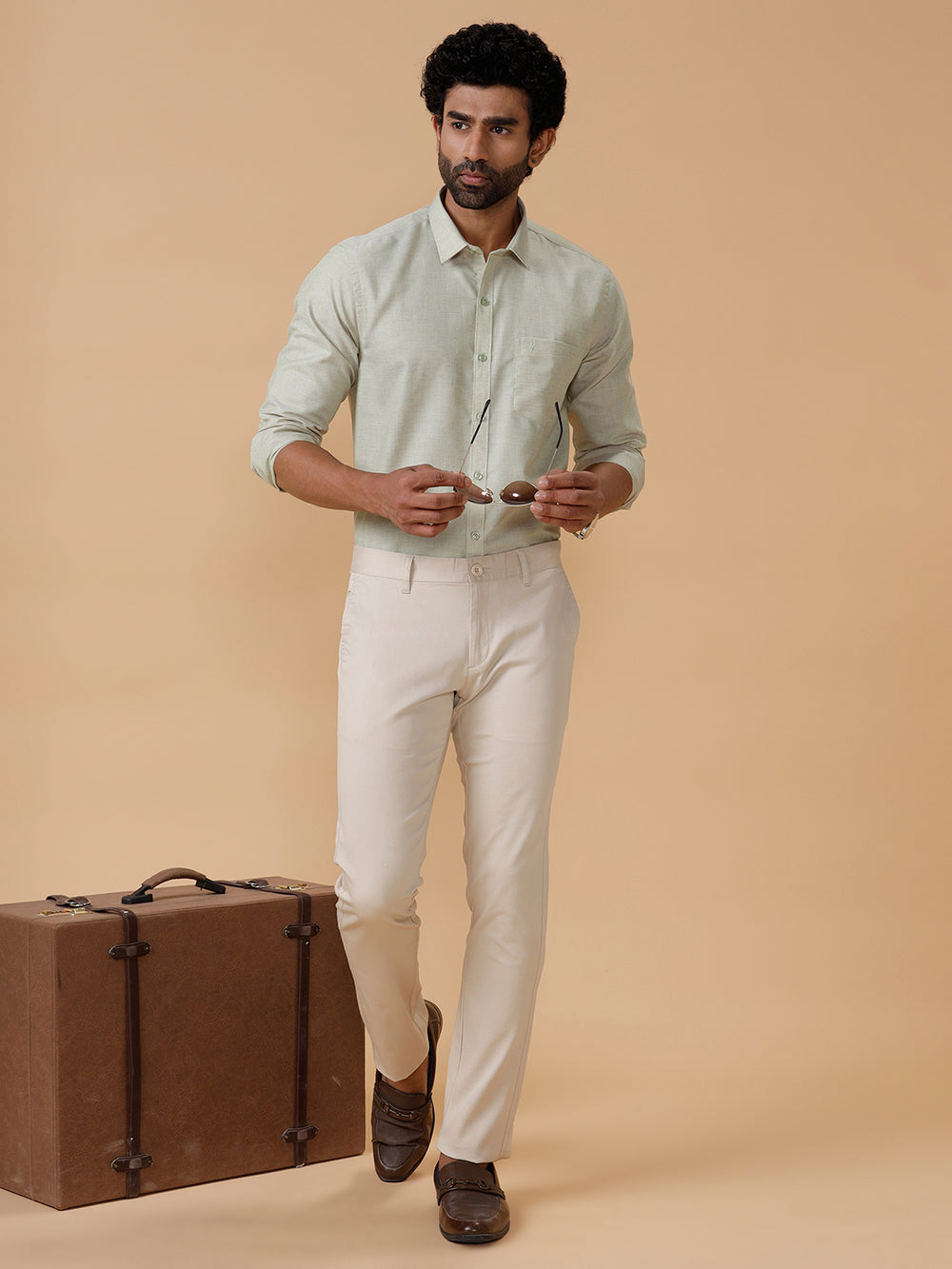 Ramraj Men Cotton Smart Fit Sandal Stretch Pant Zurich Plus