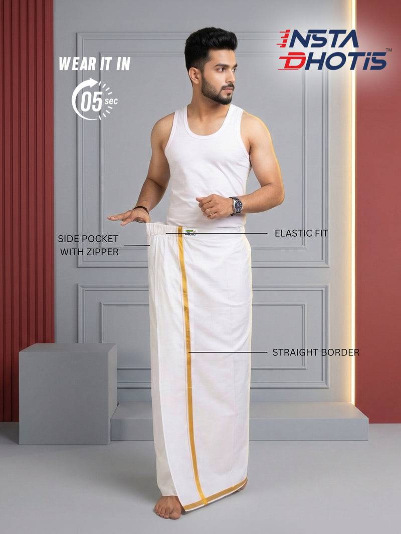 Home All products Ramraj Genxt Insta Dhoti for Men | Re...