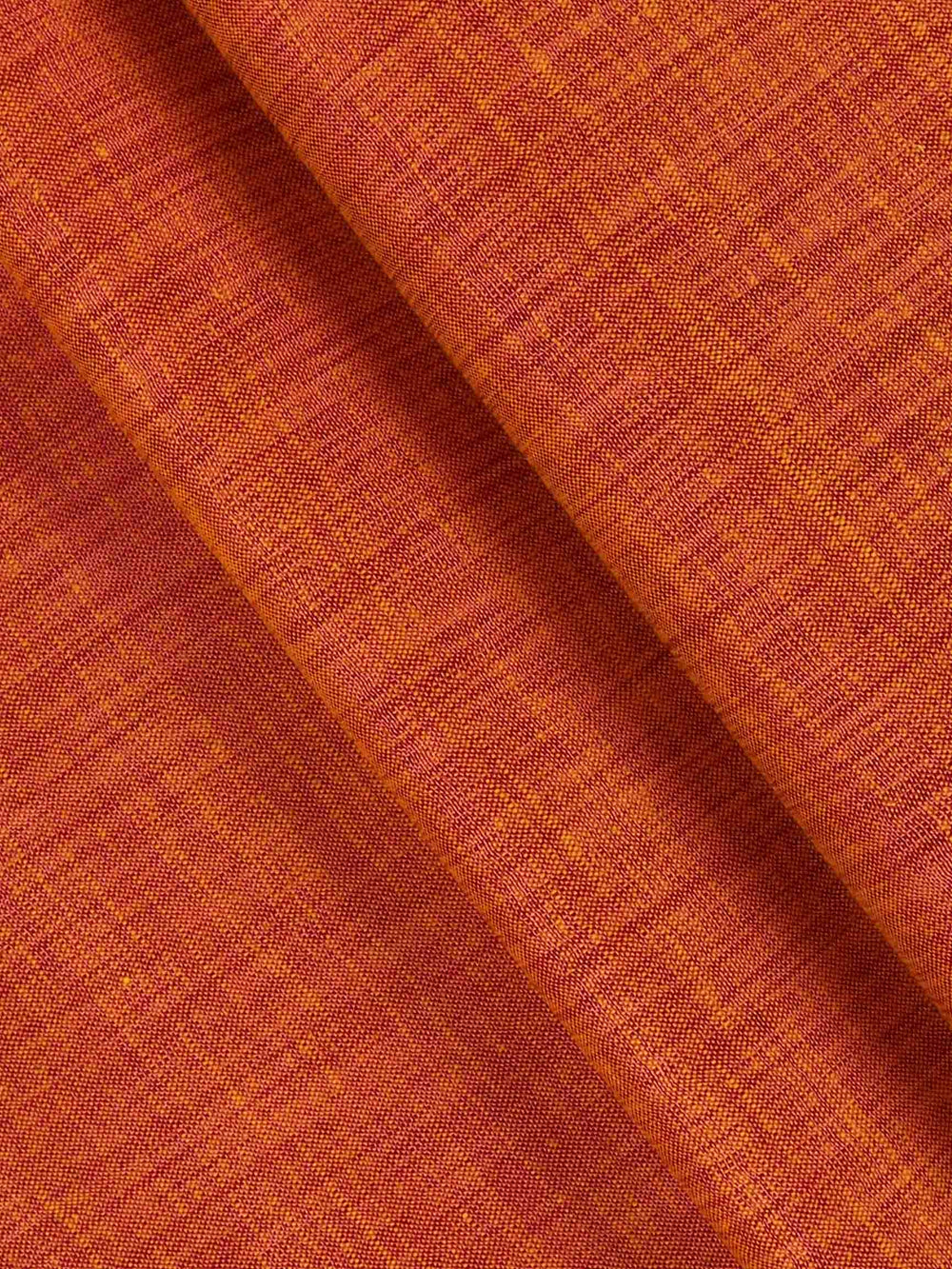 Ramraj Cotton Rich Orange Self Design Shirt Fabric Infinity