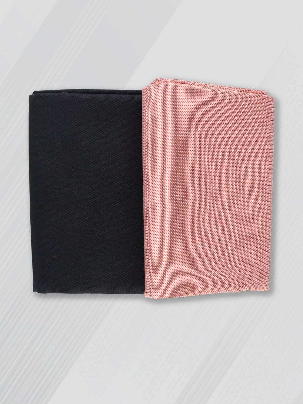 Ramraj Men Cotton Red Shirting & Dark Blue Suiting Fabric Gift Box KK107