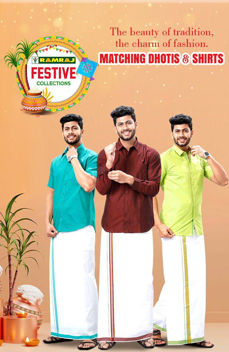Online Clothing Store for Dhoti, Shirts, Sarees, More - Ramraj Cotton