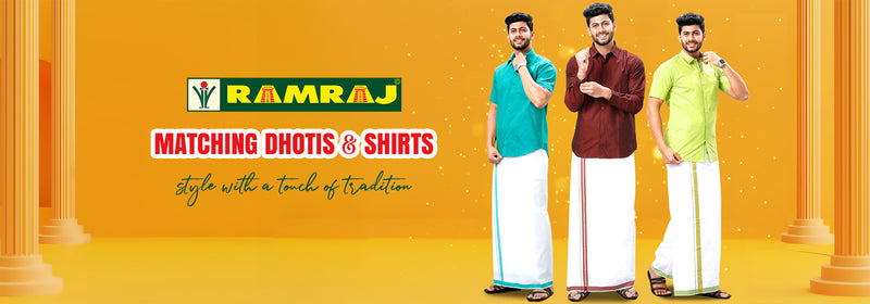 Online Clothing Store for Dhoti, Shirts, Sarees, More - Ramraj Cotton