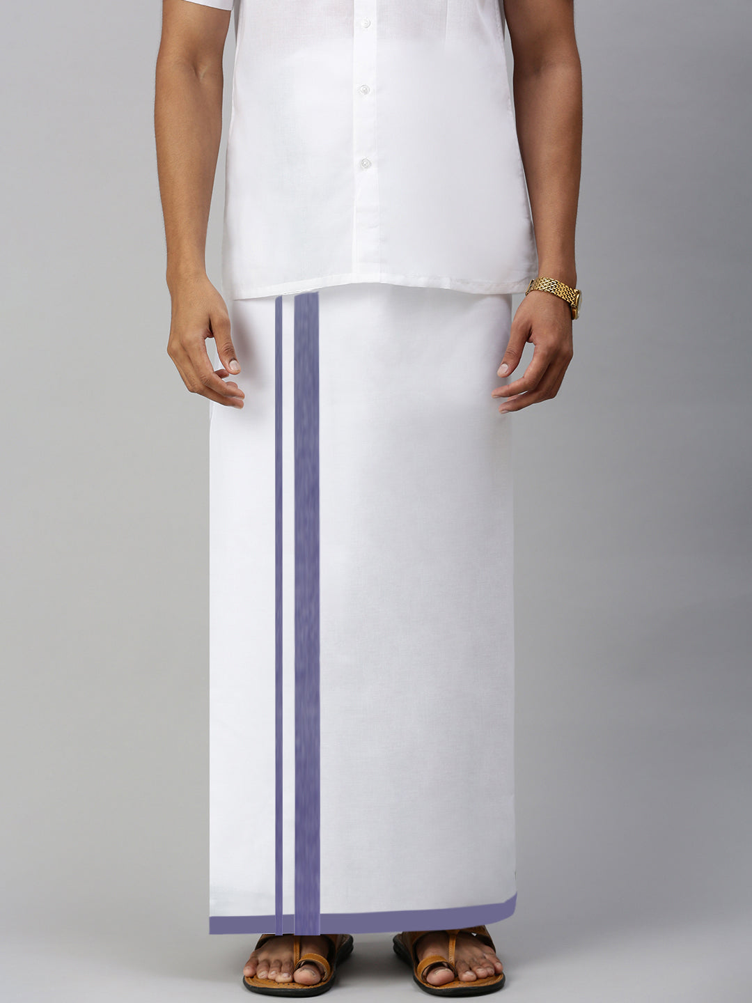 Buy Double Dhoti | Double Dhoti Online | Readymade Dhoti - Ramraj ...